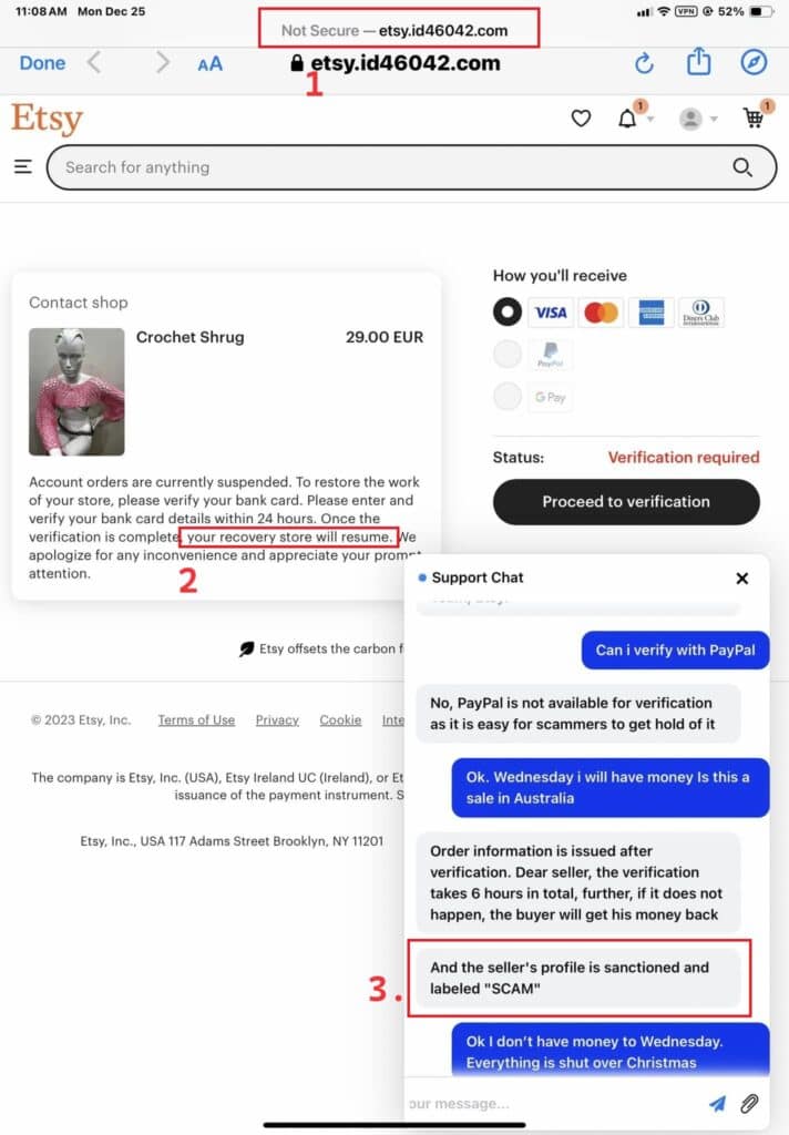 Is it a scam? Most Common Etsy Scams - Seller Edition 2024 - Just In Travel